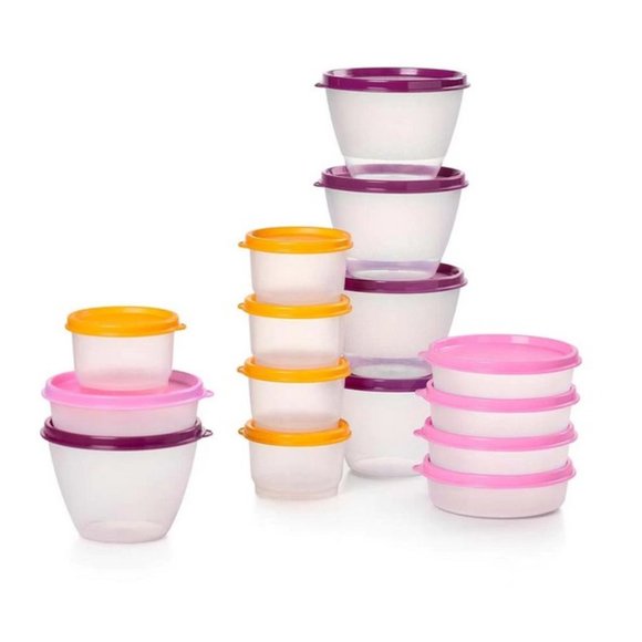 Tupperware | Kitchen | Tupperware Snack Pro Set 5 Containers With Seals ...